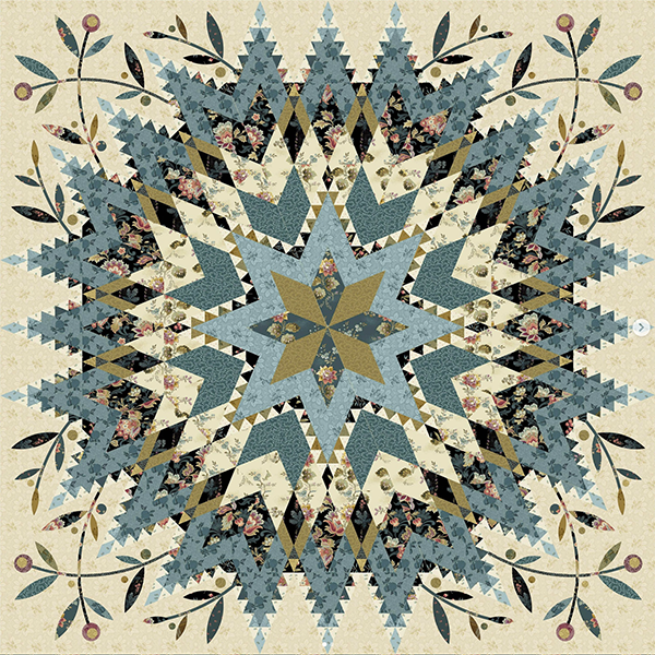 Laundry Basket Quilts Dahlia Star by Edyta Sitar